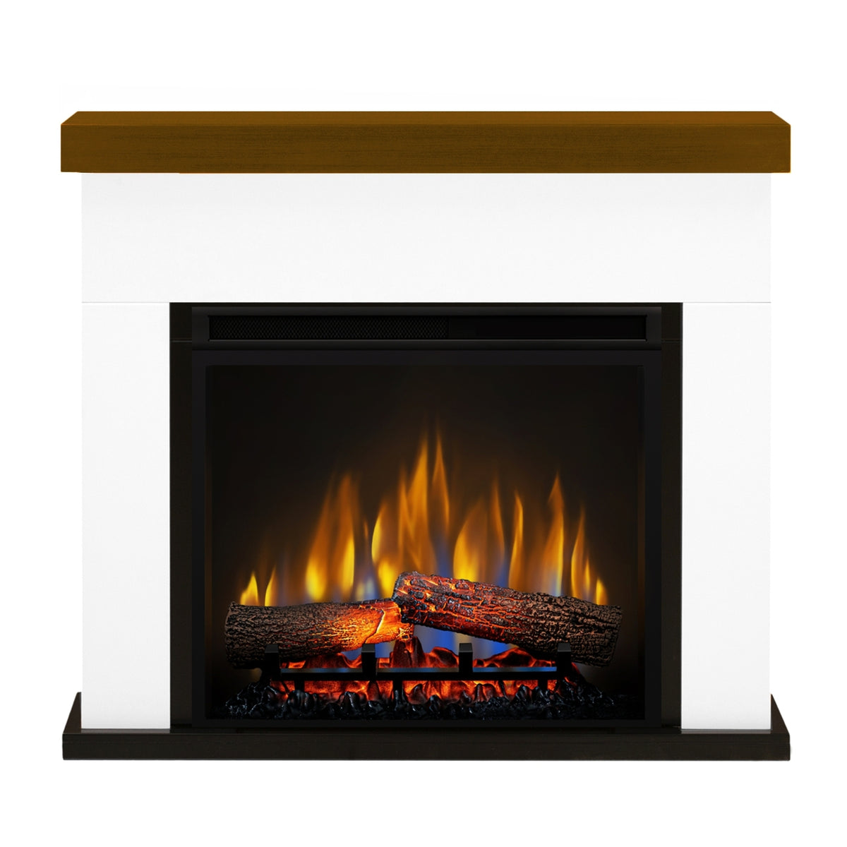 Semineu electric Dublin Dimplex - Alb si Cires, cu sunet ...